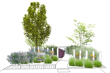 Breeze Garden Design - Diagonal Garden Design, Ealing, West London